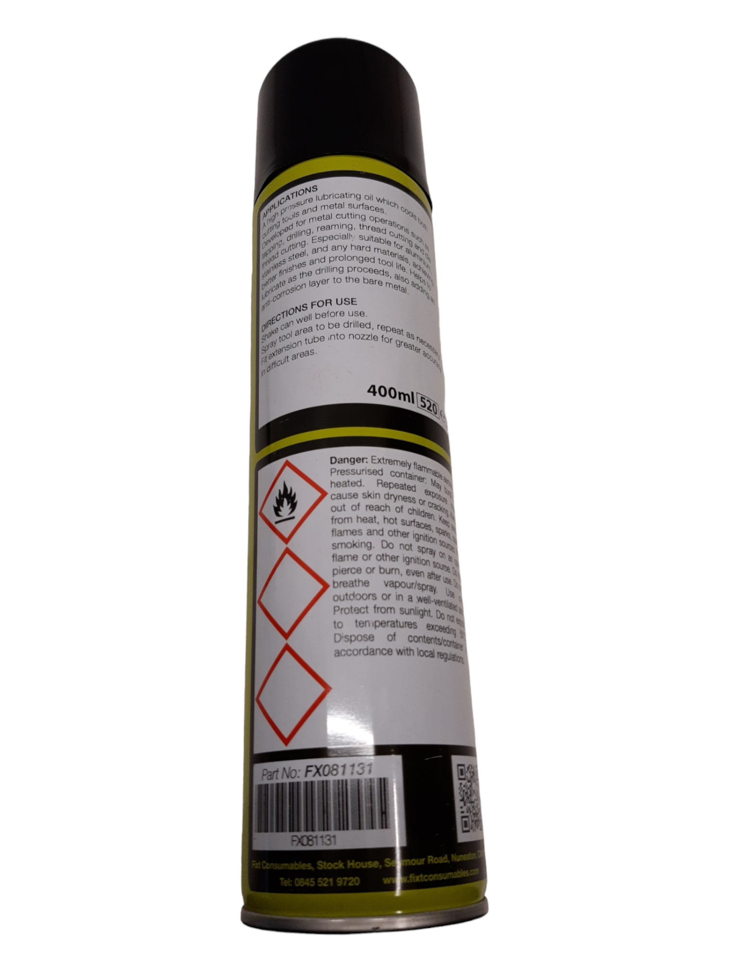 FixT Cutting & Tapping Oil 400ml aerosol FX081131