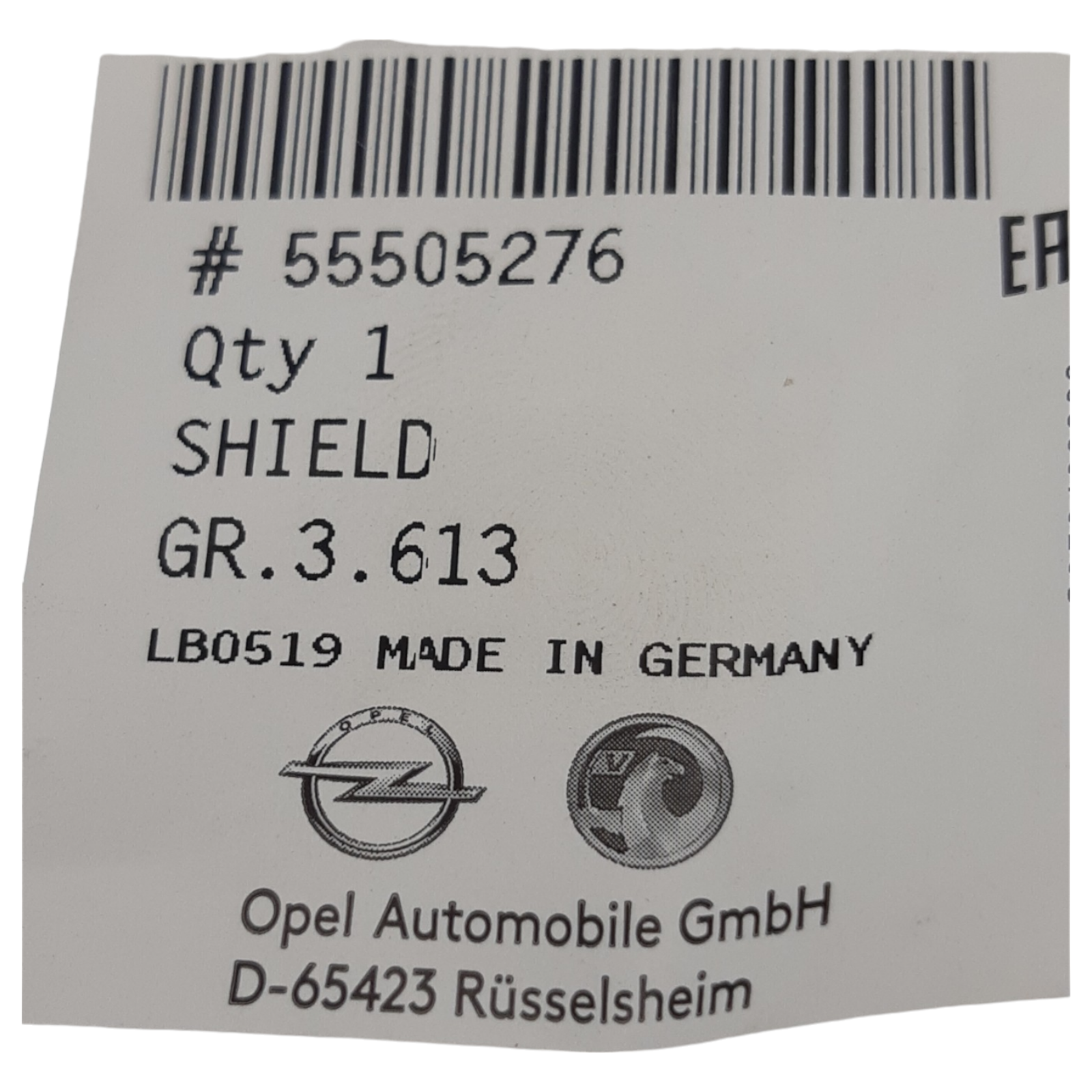 Vauxhall | Exhaust Manifold Heat Shield | 55505276 | GFN Parts