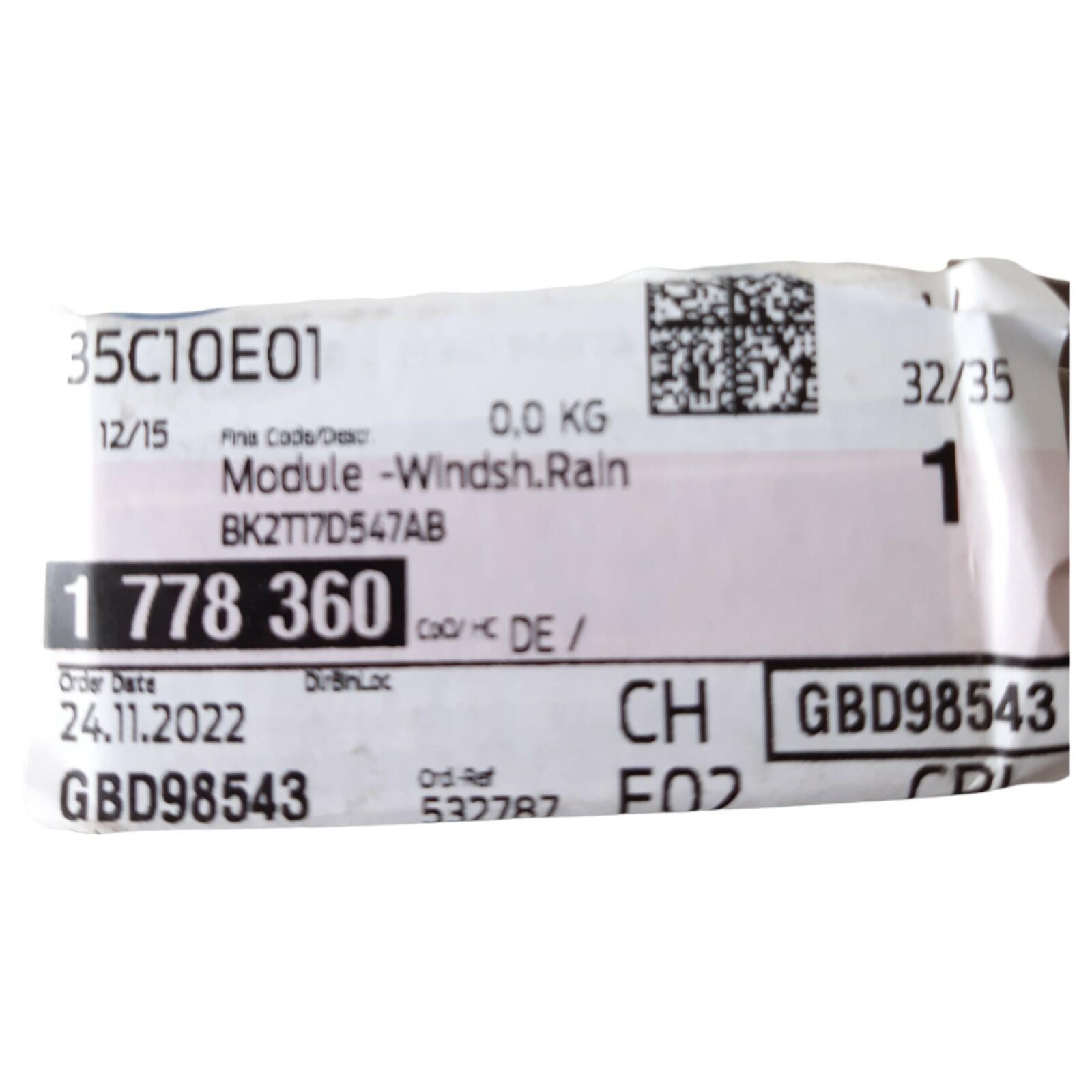 Genuine Ford Rain sensor module 1778360