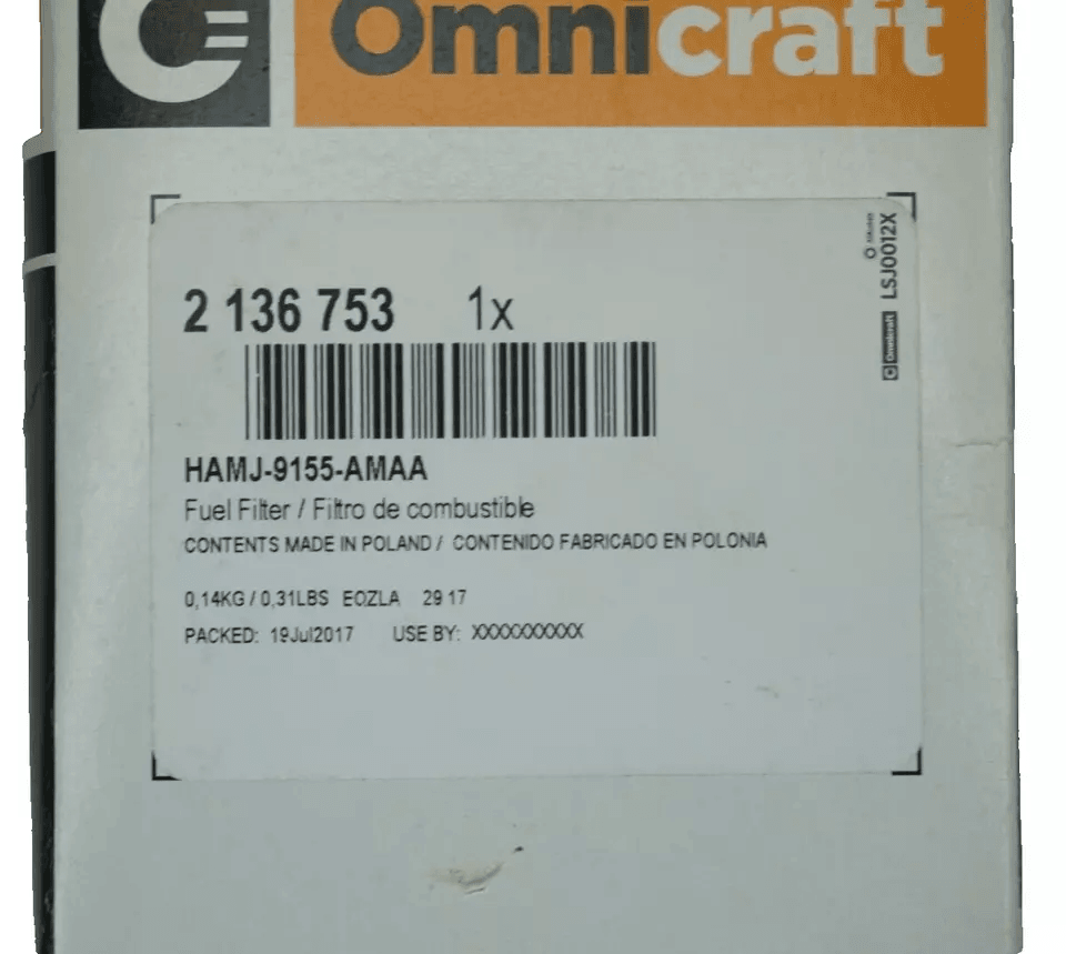 Omnicraft | Fuel Filter | 2136753 | For Nissan / Renault / Vauxhall ...