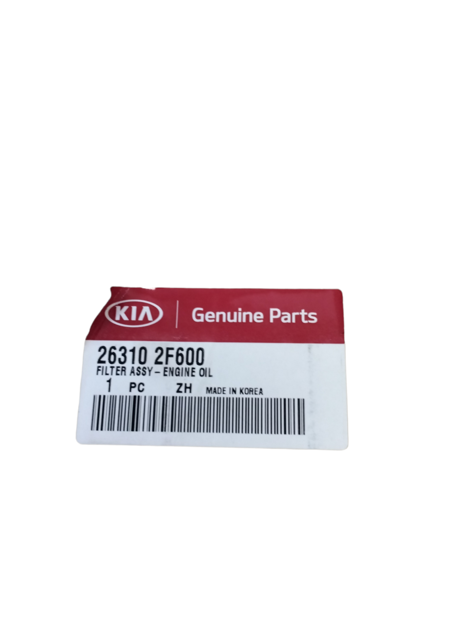 Kia Sportage Oil Filter Assembly 263102F600