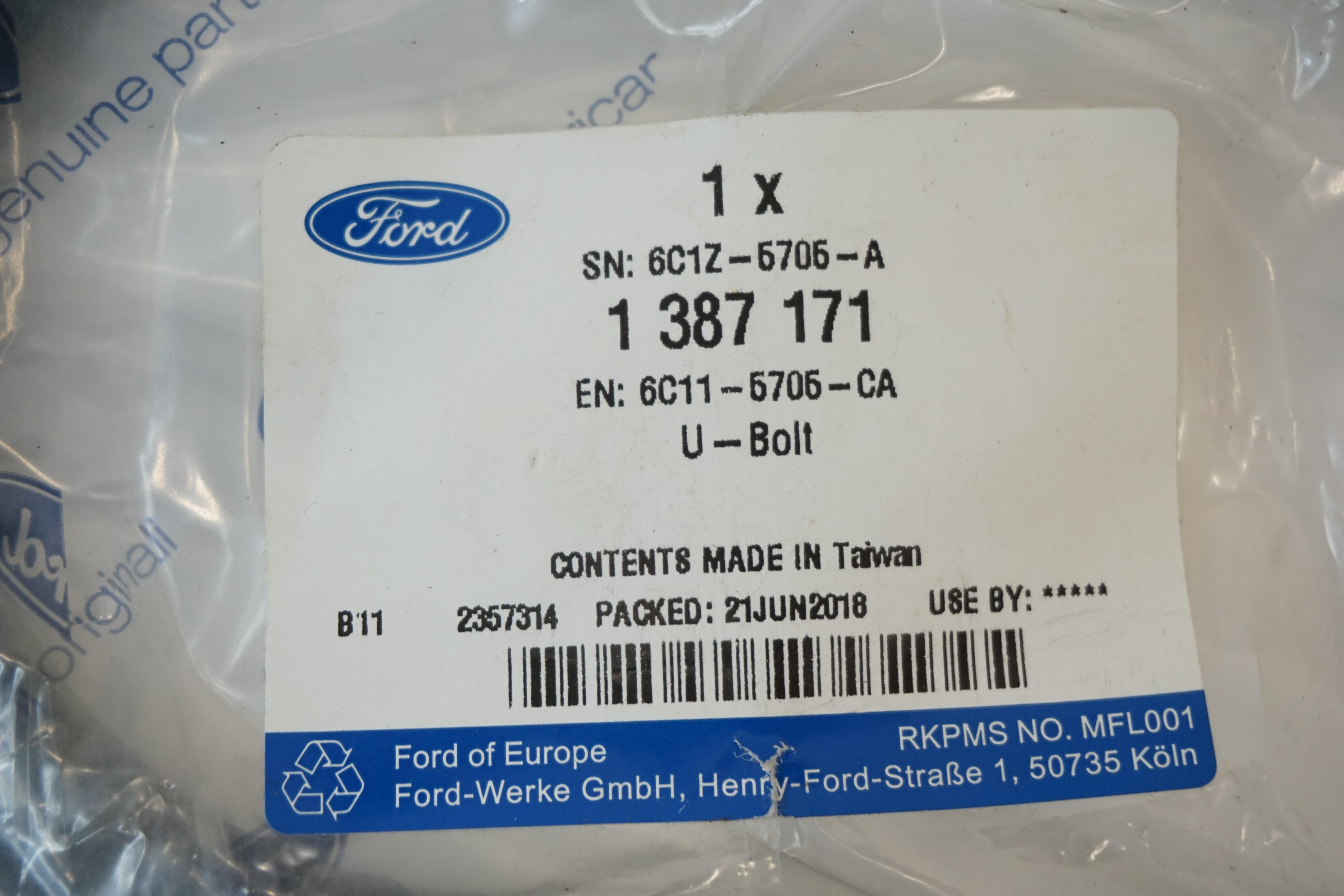 Ford Transit Mk7 | Rear Suspension Leaf Spring U Bolt | 1387171 | GFN Parts