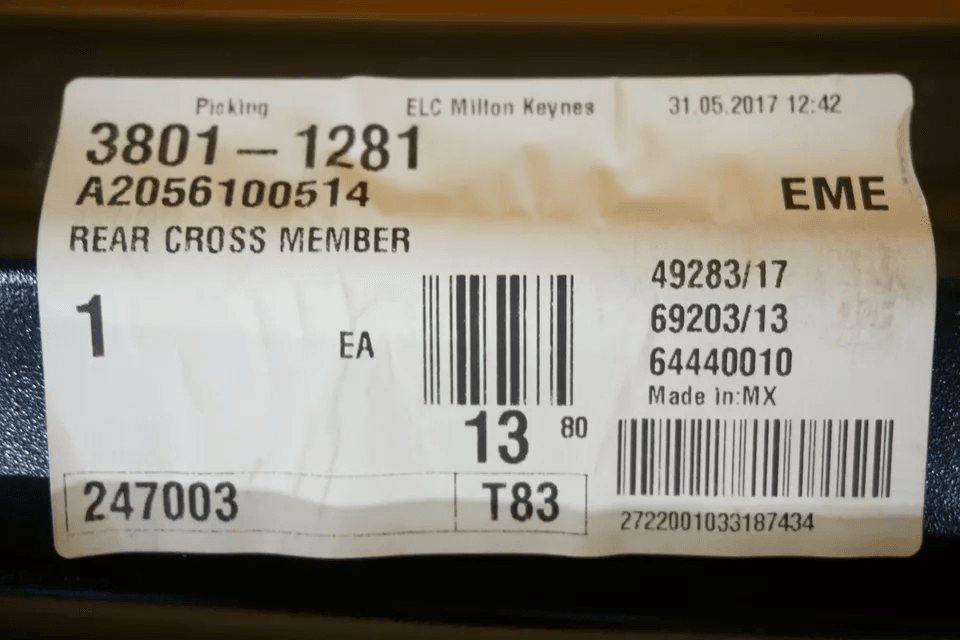 Mercedes C-Class | Rear Cross Member | A2056100514 | GFN Parts