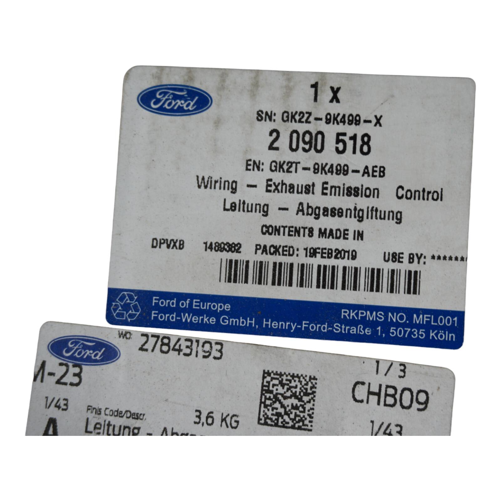 Genuine Ford Transit / Tourneo Custom (TTF) Emission control harness ...