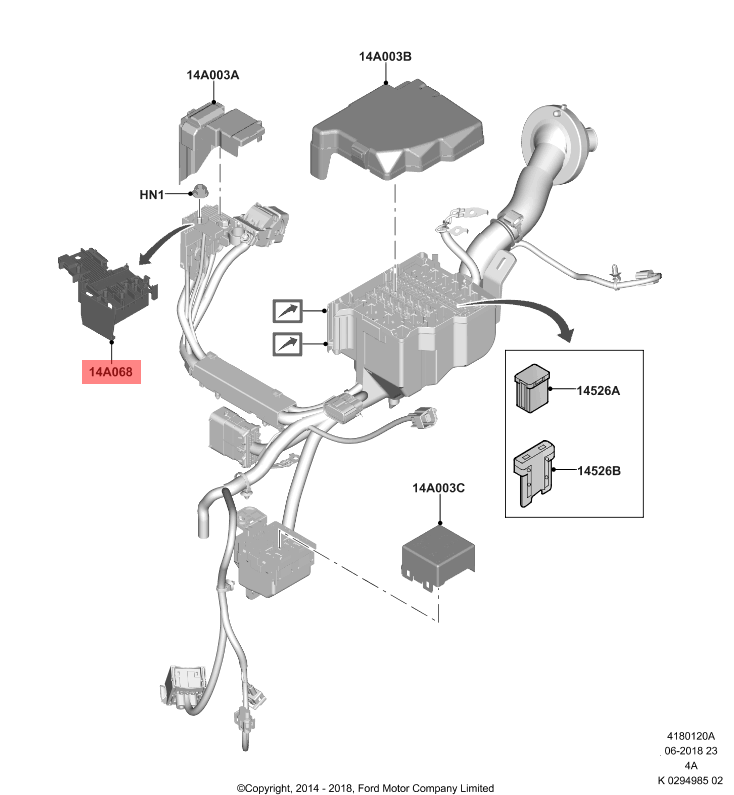 Ford Transit / Tourneo Courier | Fuse Junction Panel Assembly | 2247078 ...
