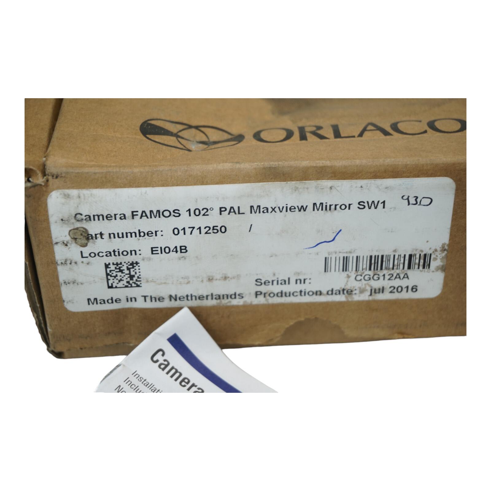 Genuine Orlaco Famos 102-degree camera PAL P7 0 171250