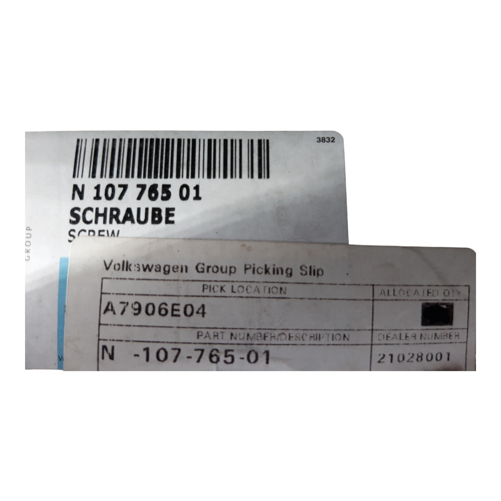 Volkswagen | Hexagon Flange Screw | N10776501 | GFN Parts