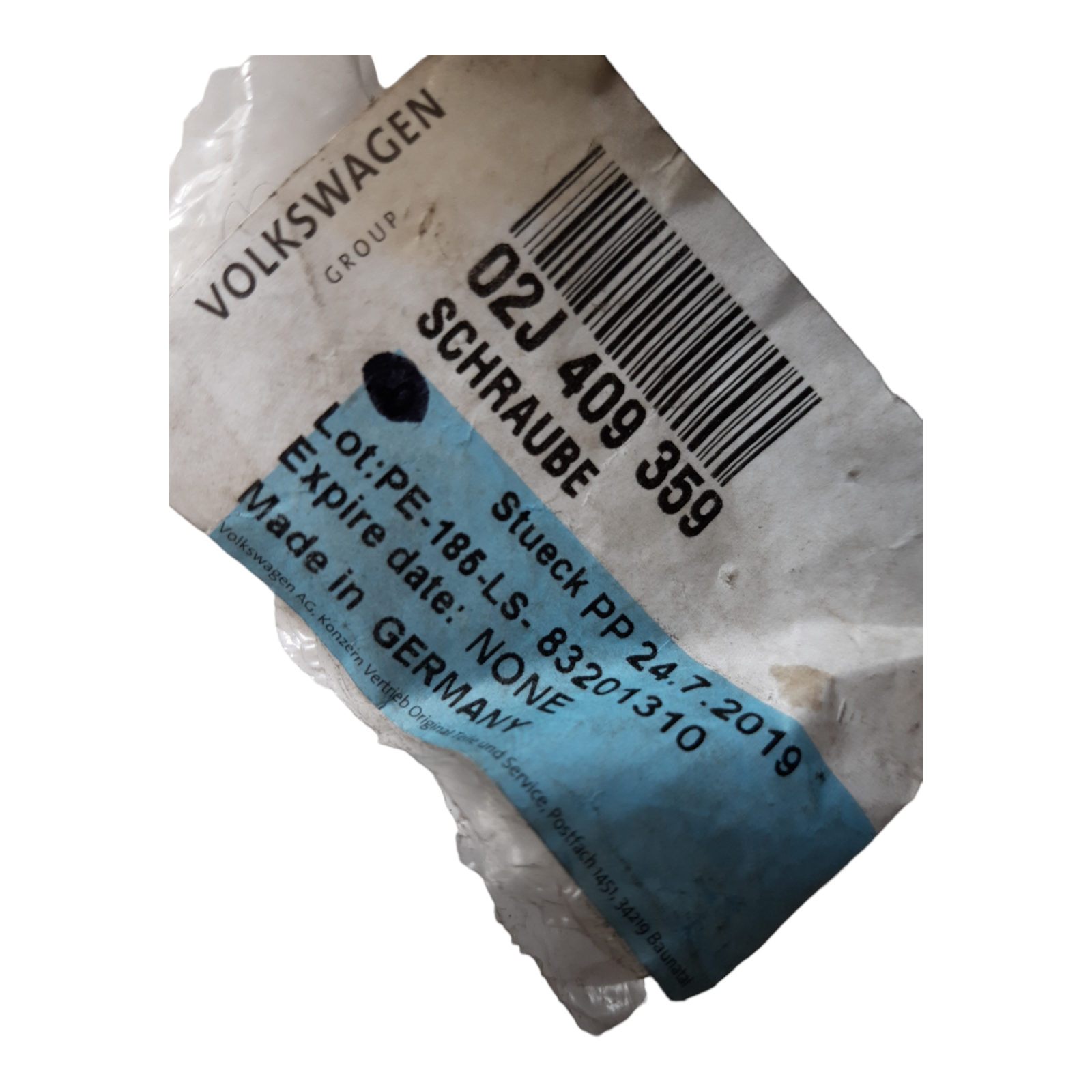 Volkswagen | Hexagon Socket Head Bolt | 02J409359 | GFN Parts