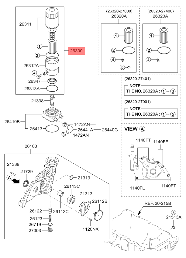 Hyundai | Oil Filter | 2631027200 | GFN Parts
