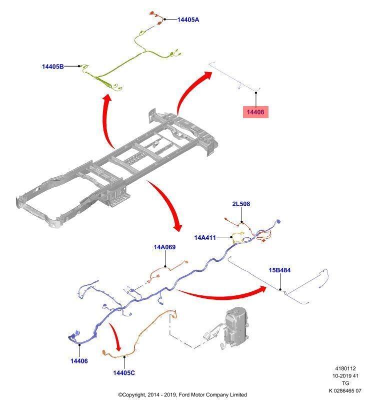 Ford Transit TTG | Running Board Lamp Wiring Assembly | 1850564 | GFN Parts