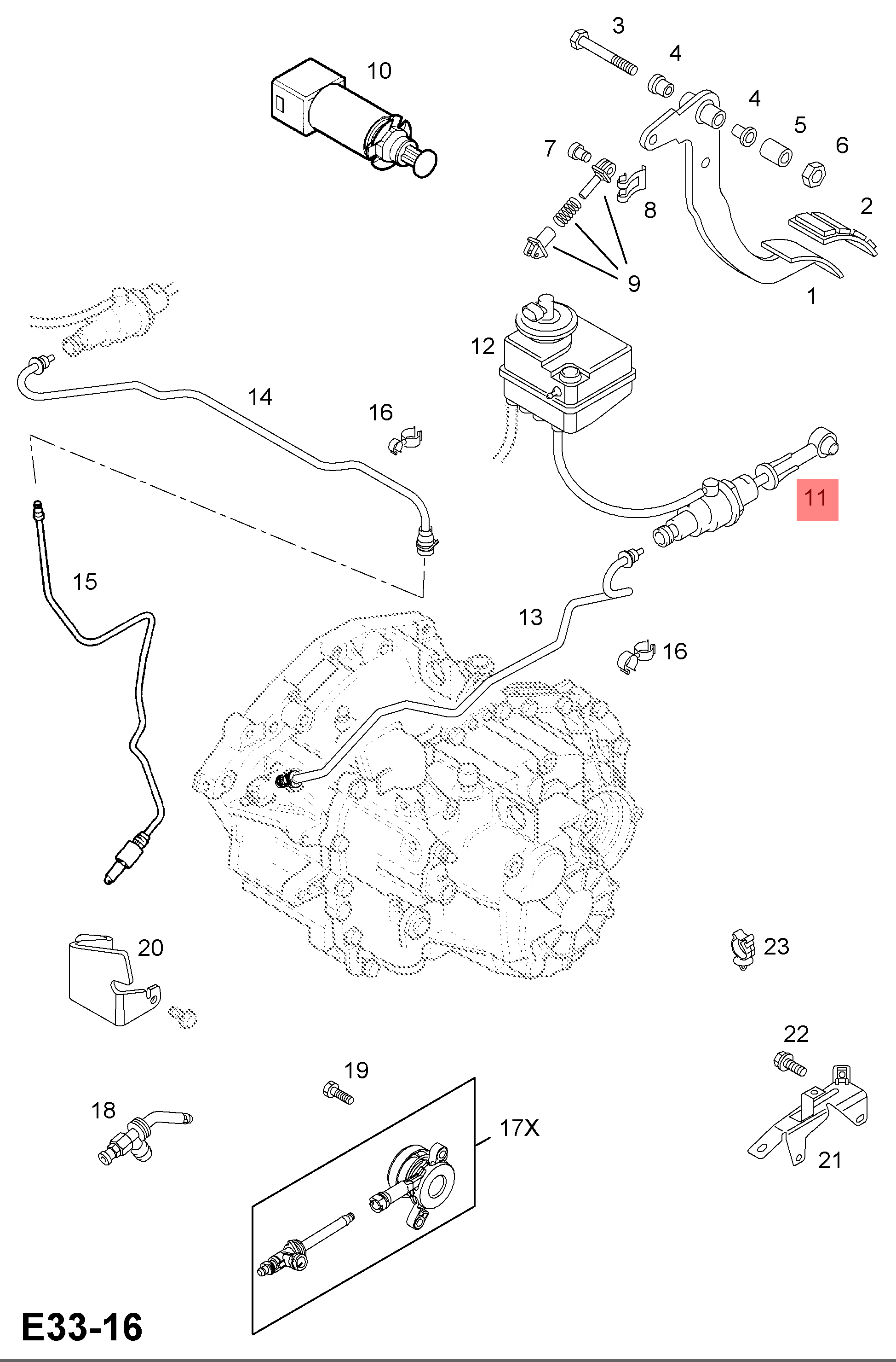 Vauxhall Movano A | Clutch Master Cylinder | 93185430 | GFN Parts
