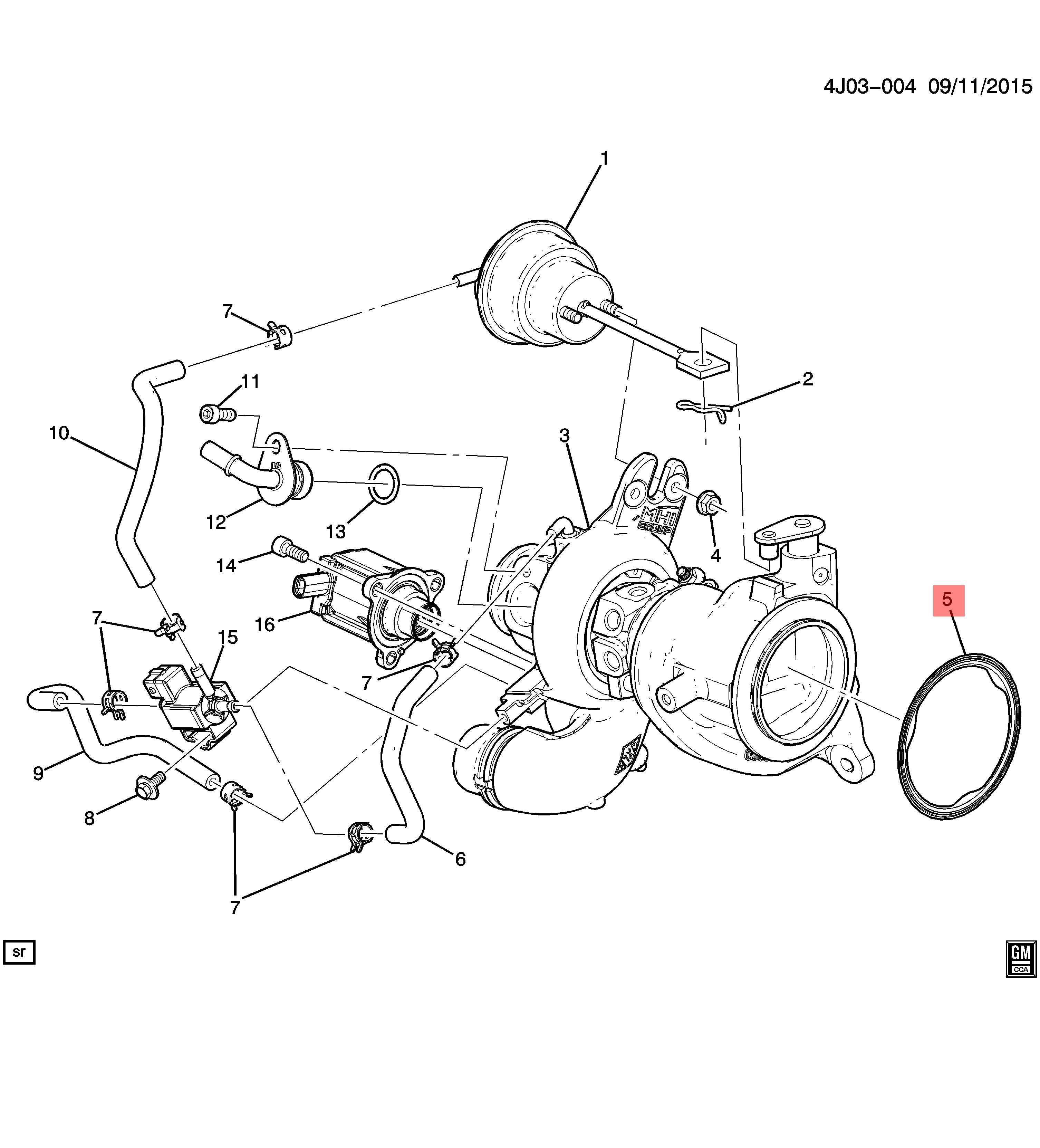 Vauxhall | Turbocharger Gasket | 12641115 | GFN Parts