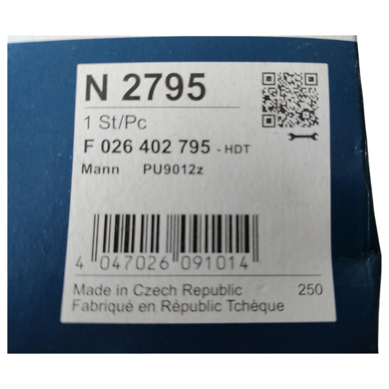 Bosch Fuel filter fits Vauxhall Astra K (B16) N2795