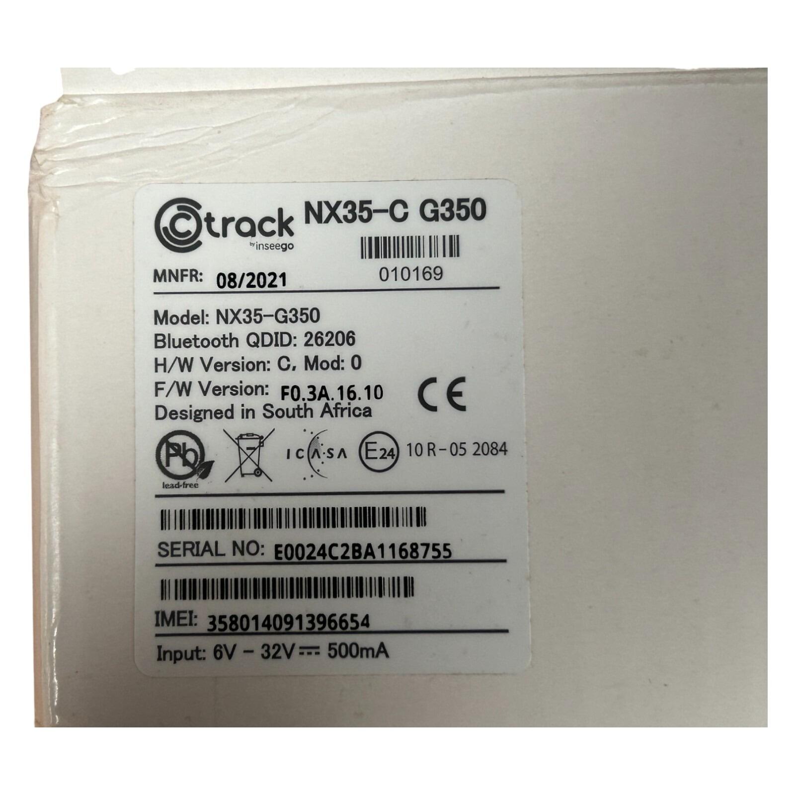 Inseego CTrack GPS tracker Model NX35-G350 NX35G350