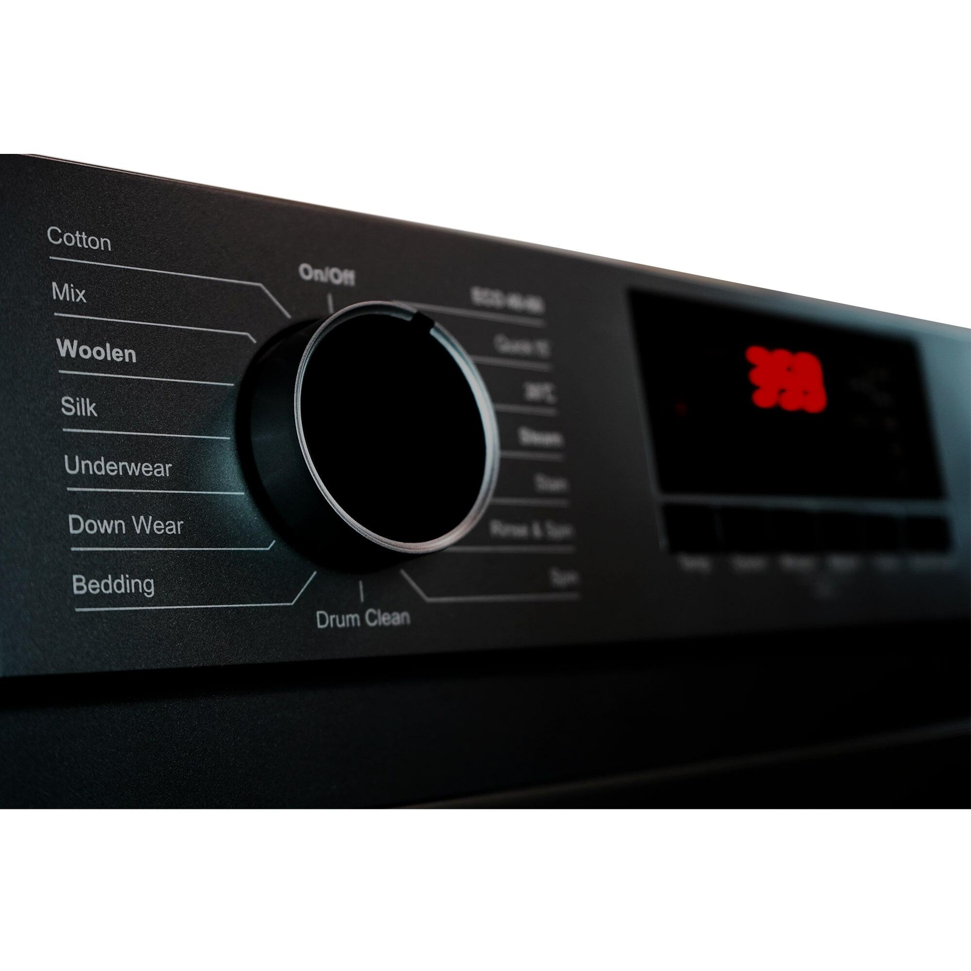 Montpellier MDAWM1014K 10kg 1400rpm Washing Machine in Black