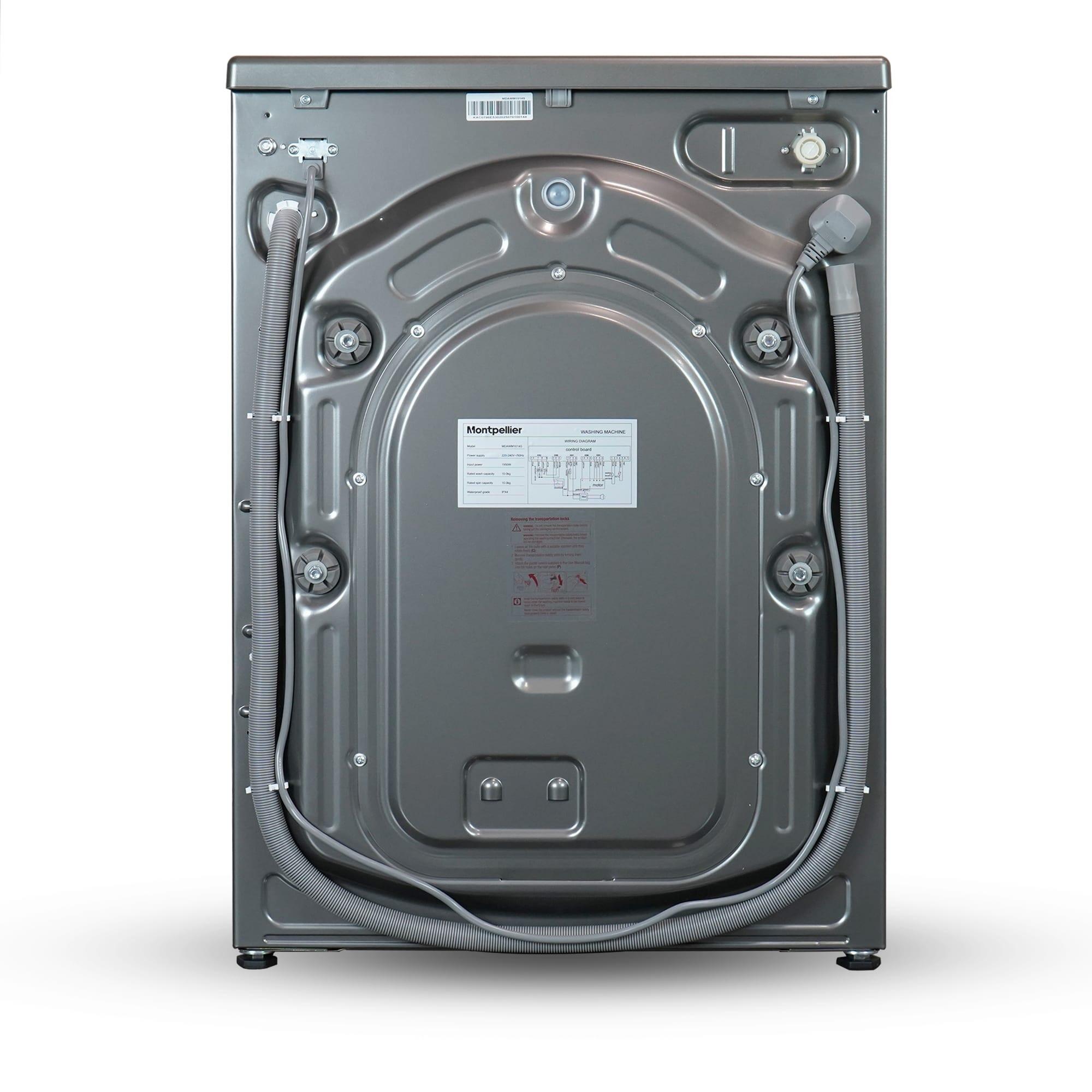 Montpellier MDAWM1014S 10kg 1400rpm Washing Machine in Silver