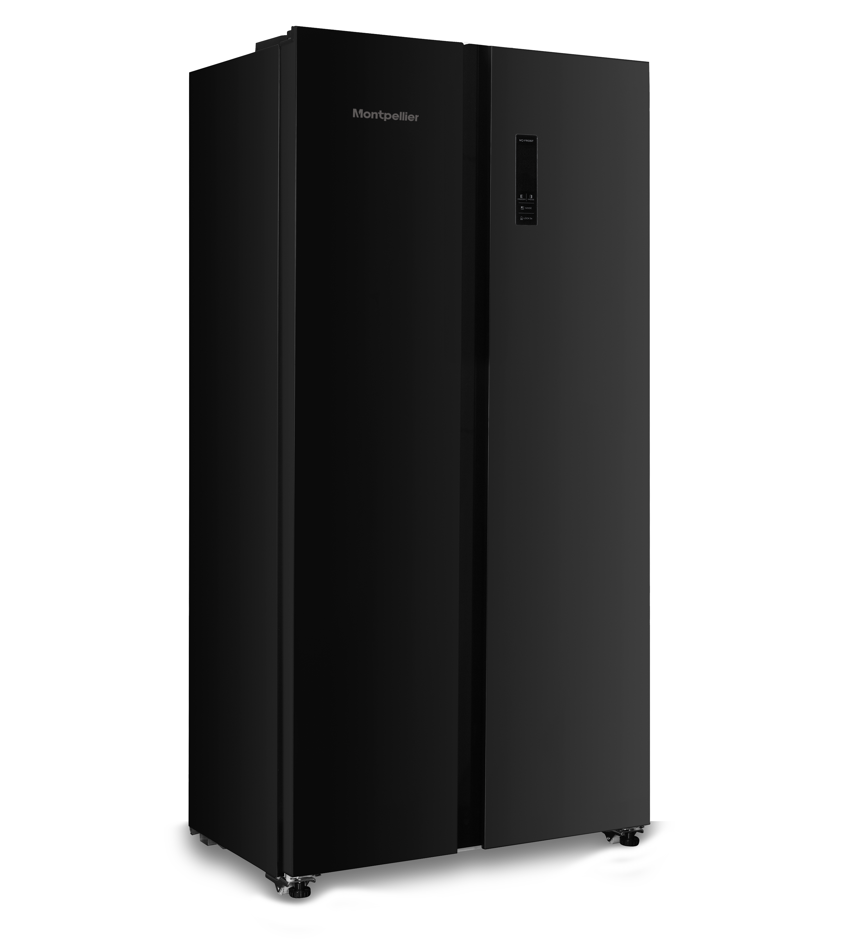Montpellier MSBS442K American Style Fridge Freezer - Black