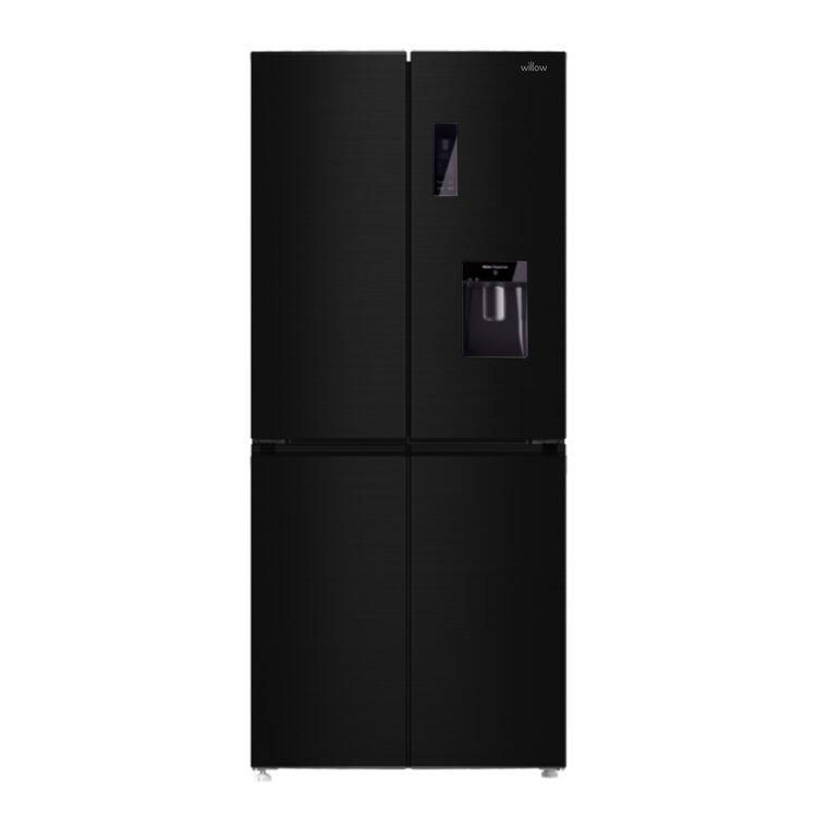 Willow WSBS4MDK Total No Frost American Fridge Freezer - Black