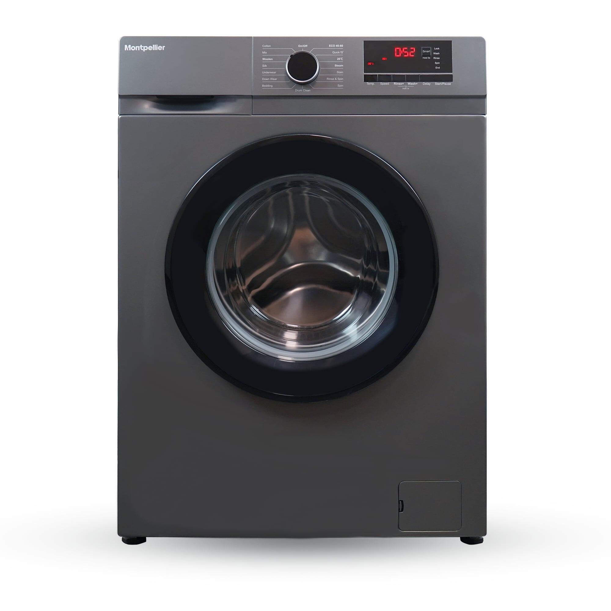 Montpellier MDAWM1014S 10kg 1400rpm Washing Machine in Silver