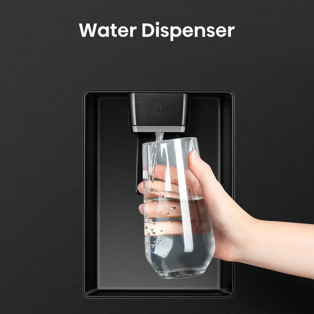 Hisense RS840N4WFE Frost Free American Fridge Freezer - Black Stainless ...