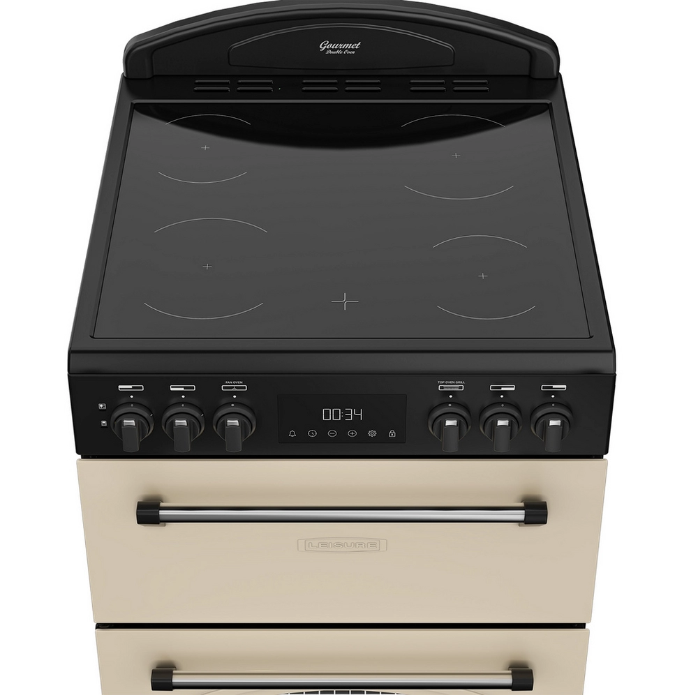 Leisure CLB60ECC 60cm Double Oven Electric Mini Range Cooker - Cream