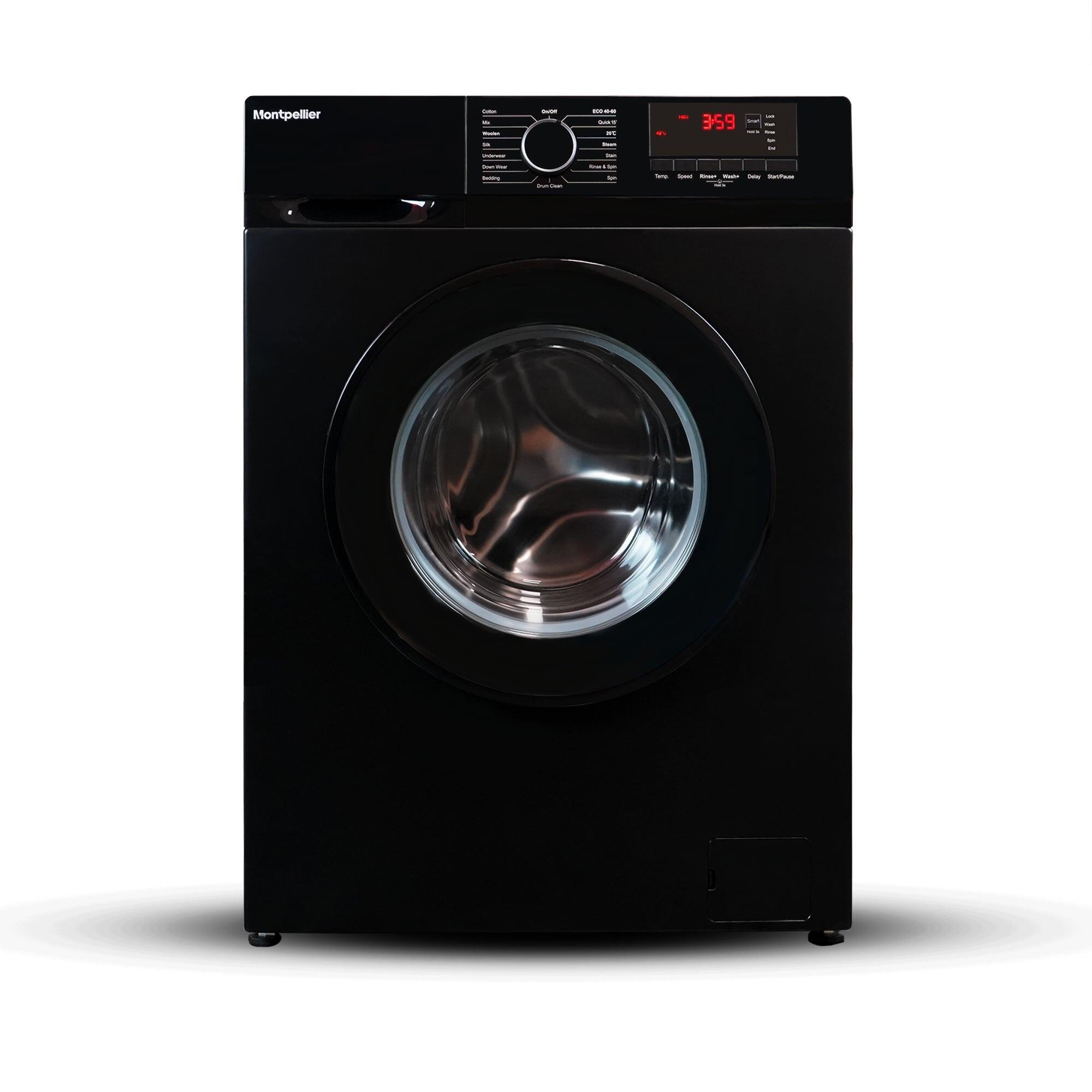 Montpellier MDAWM1014K 10kg 1400rpm Washing Machine in Black