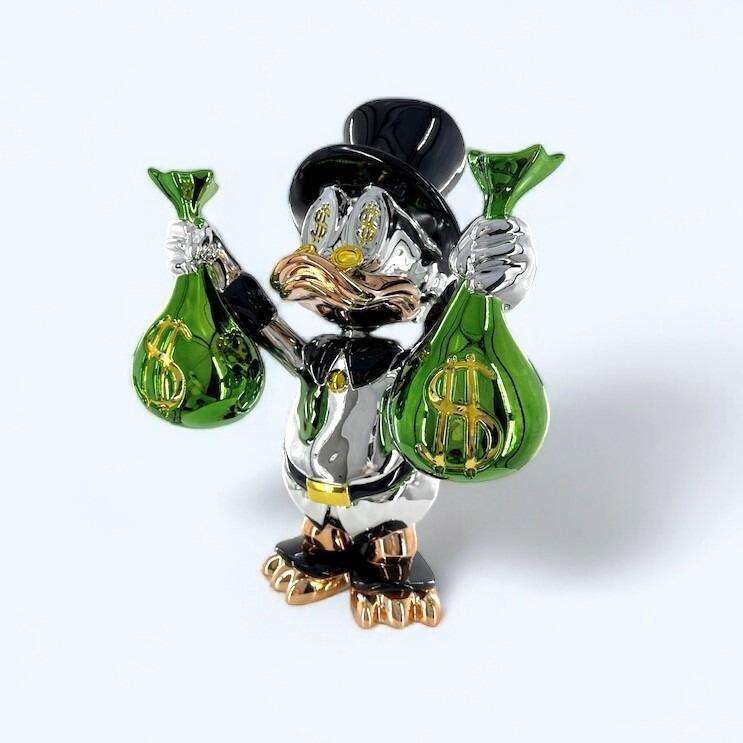 Money duck silver (Sculpture)