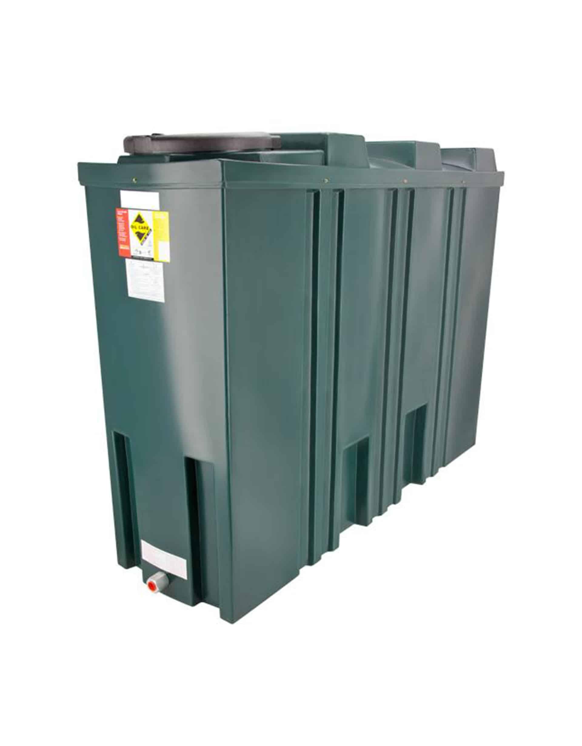Atlantis - 1400 Litre Slimline Plastic Bunded Oil Tank - BUP.R1400