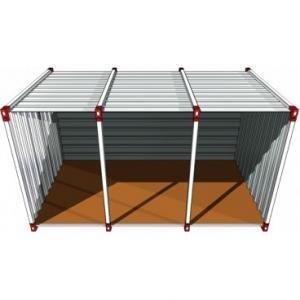 Kovobel - 4m Flat Pack Open Shelter - Bike Shed - Smoking Shelter