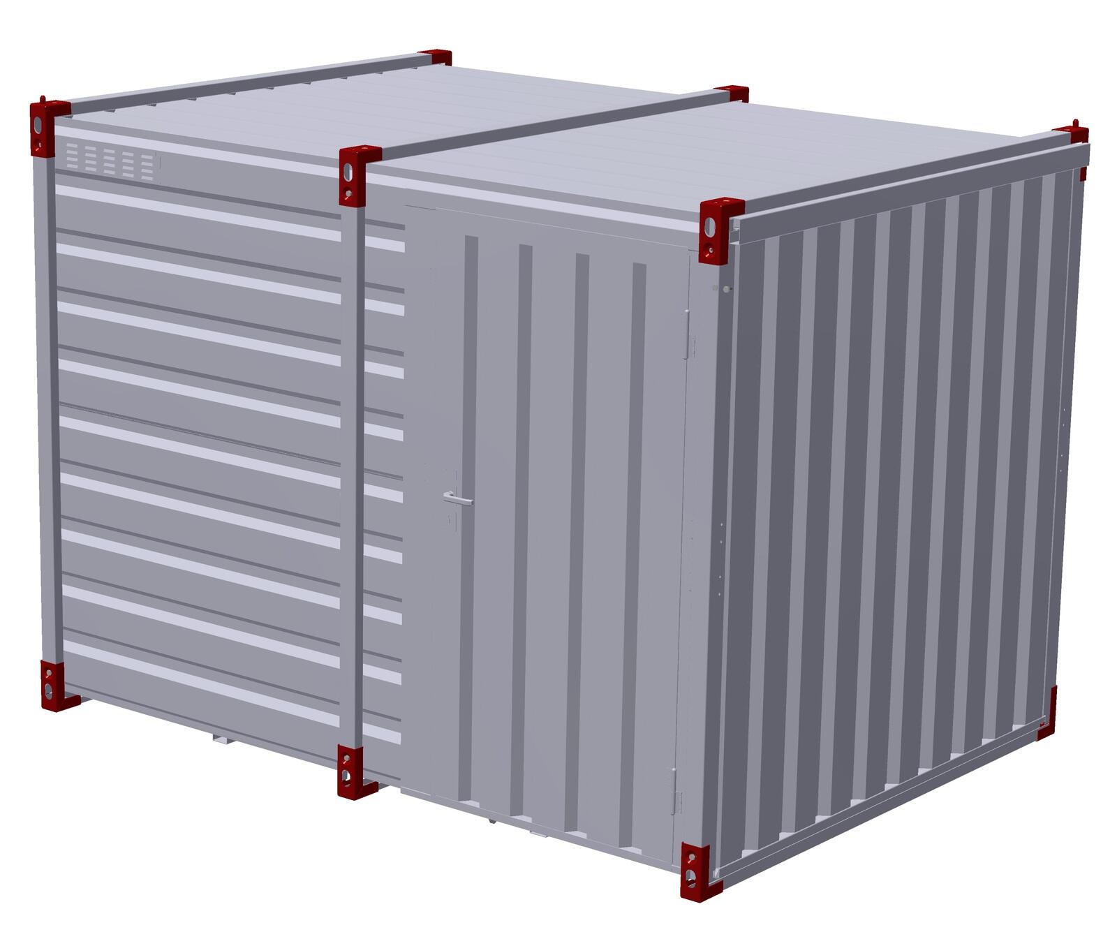 Kovobel - 3m COSHH Storage Container Bunded Floor, Air Grilles & Door