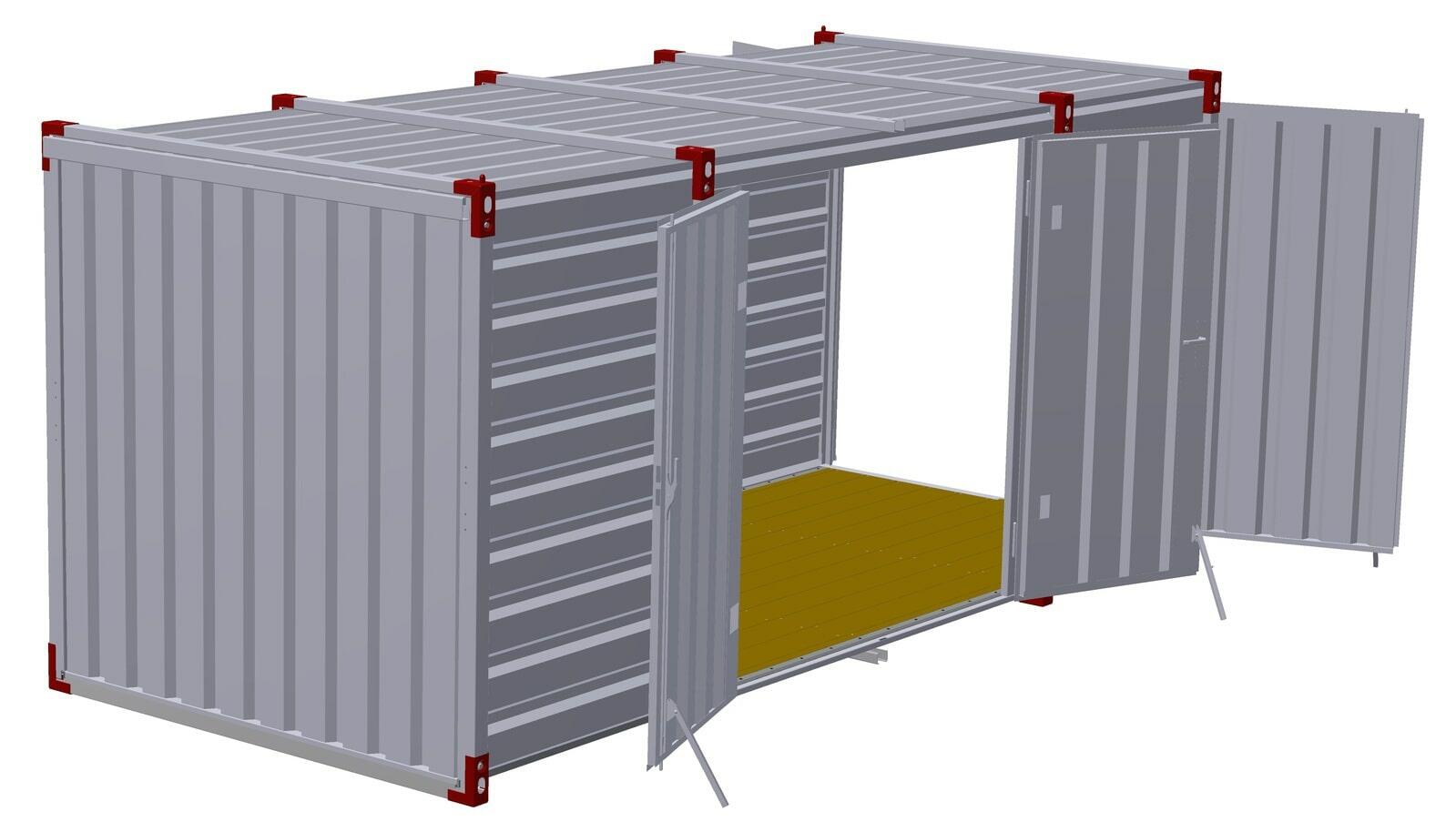 5m Kovobel Carport Flapack Container for Secure Vehicle Storage