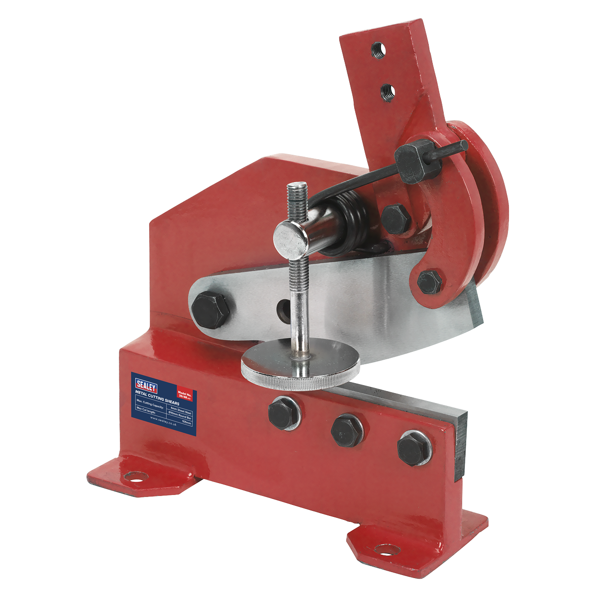 Sealey - 10mm Ø Bench Mounted Cutting Shears 4mm Capacity 3S/4R