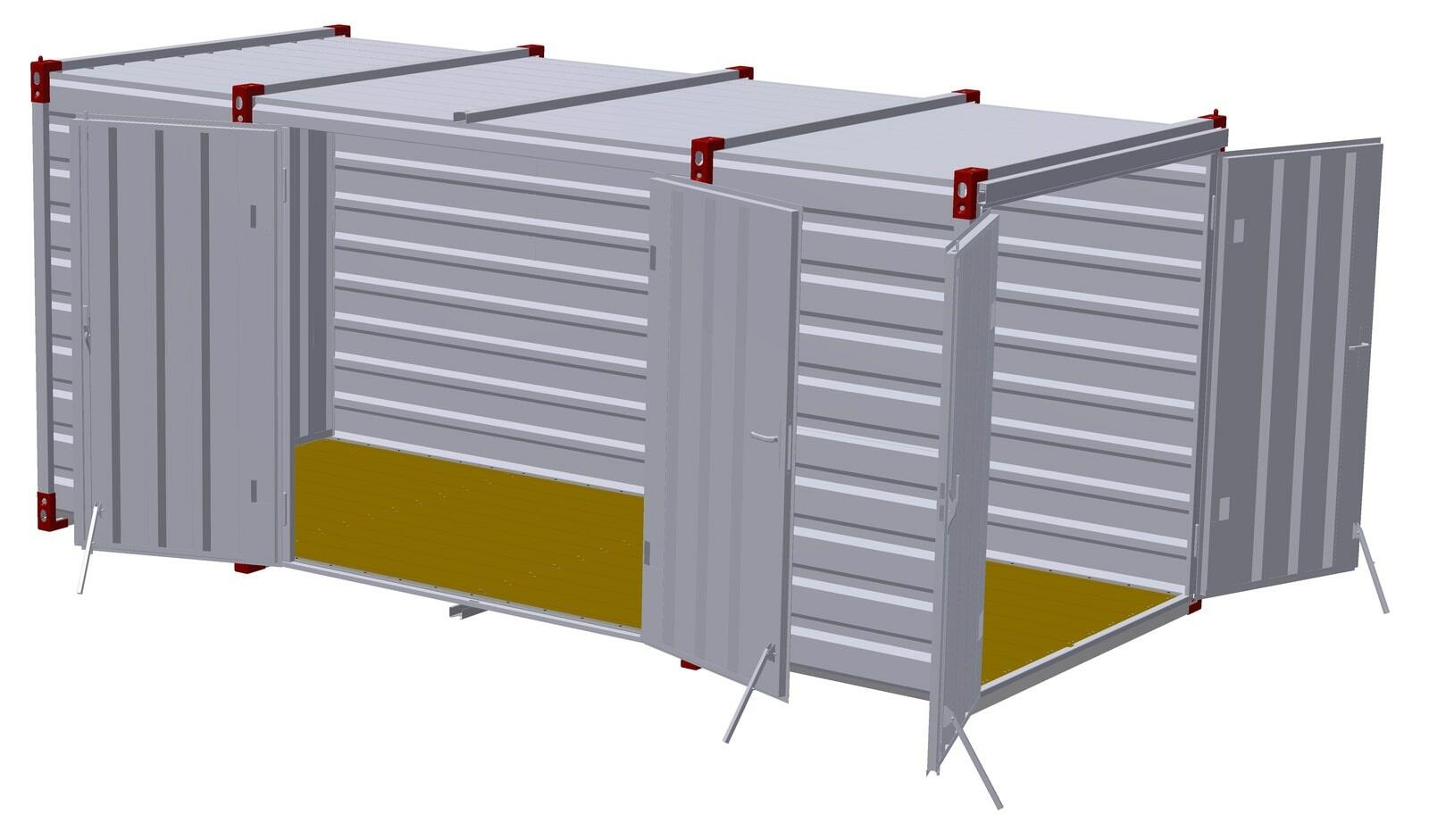 5m Kovobel Carport Flapack Container for Secure Vehicle Storage