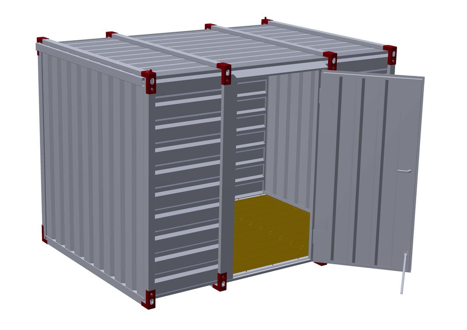 4m Flatpack Container Site Office & Security Cabin