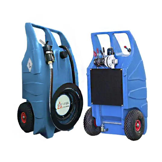 Atlantis - 100 Litre Plastic Portable AdBlue Trolli with Manual Nozzle