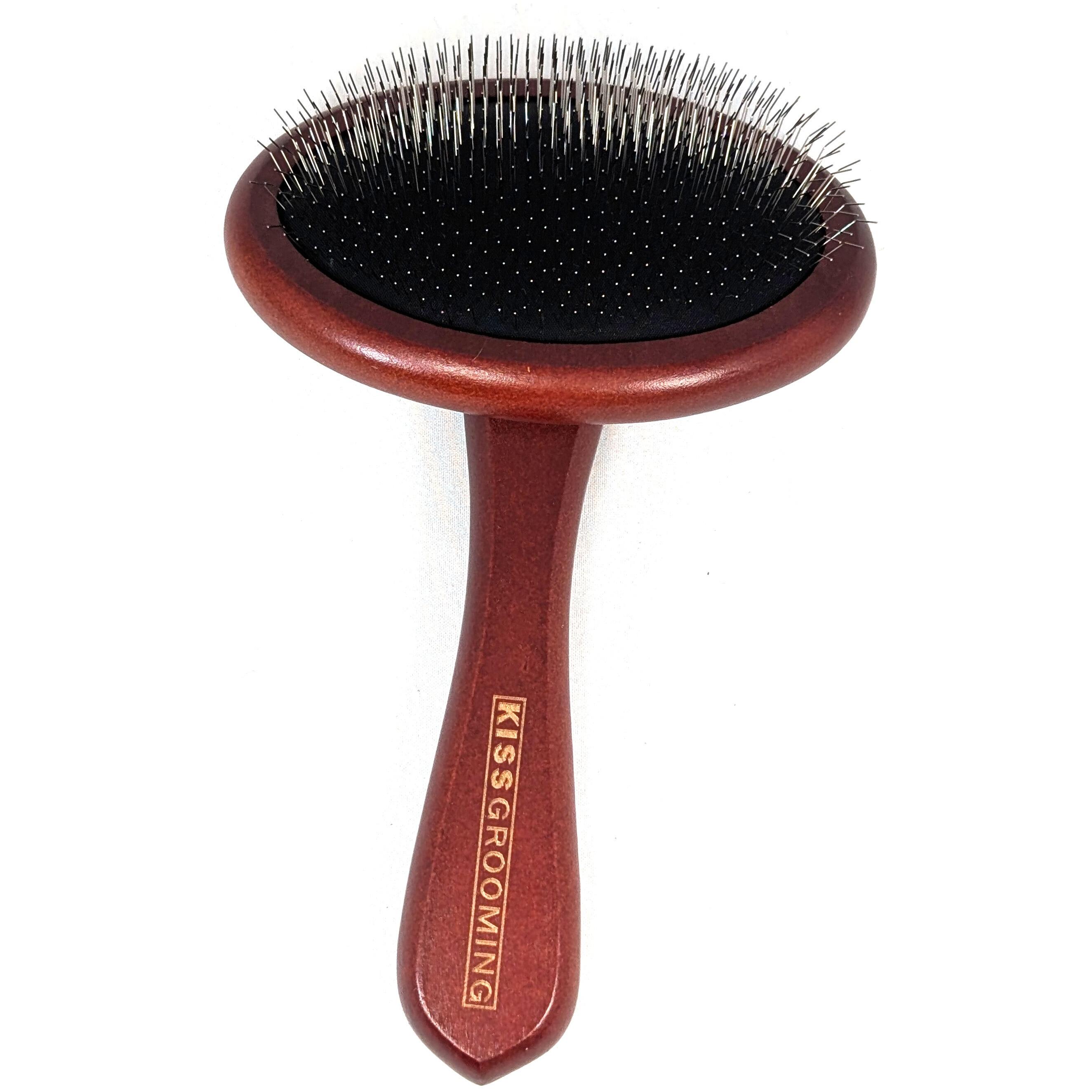 Luxury Wood Handled Slicker | Technogroom