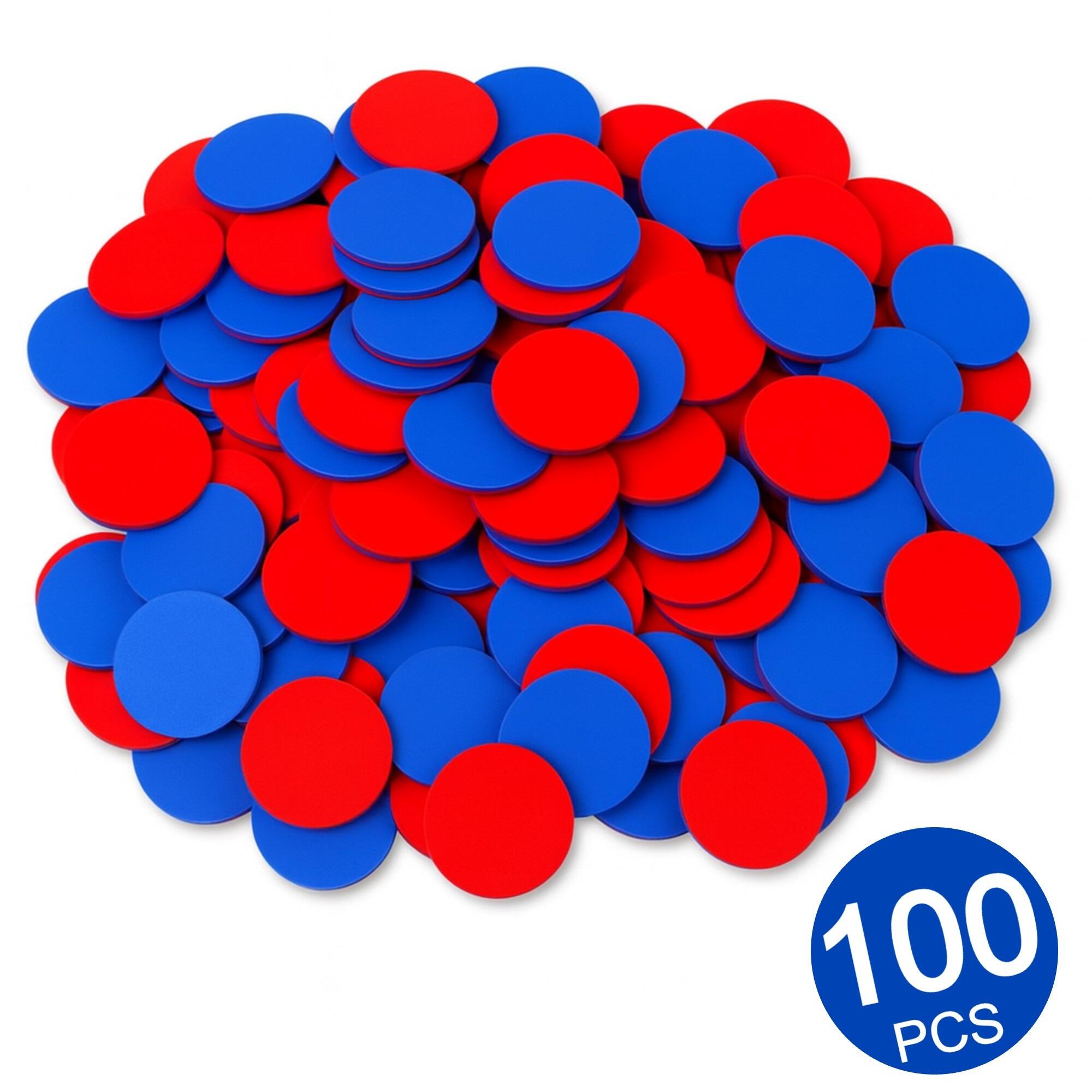Blue & Red Two-Colour Maths Counters | KS1 Learning Aid
