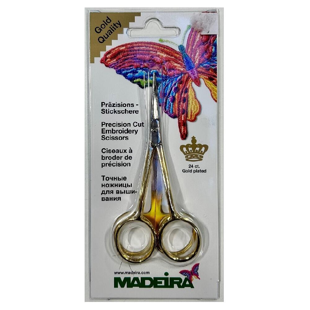 Gold Plated Precision Curved Embroidery Scissor