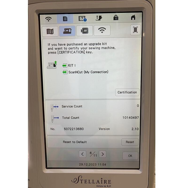 Pre-Loved Brother Stellaire Innovis XJ1 Sewing & Embroidery