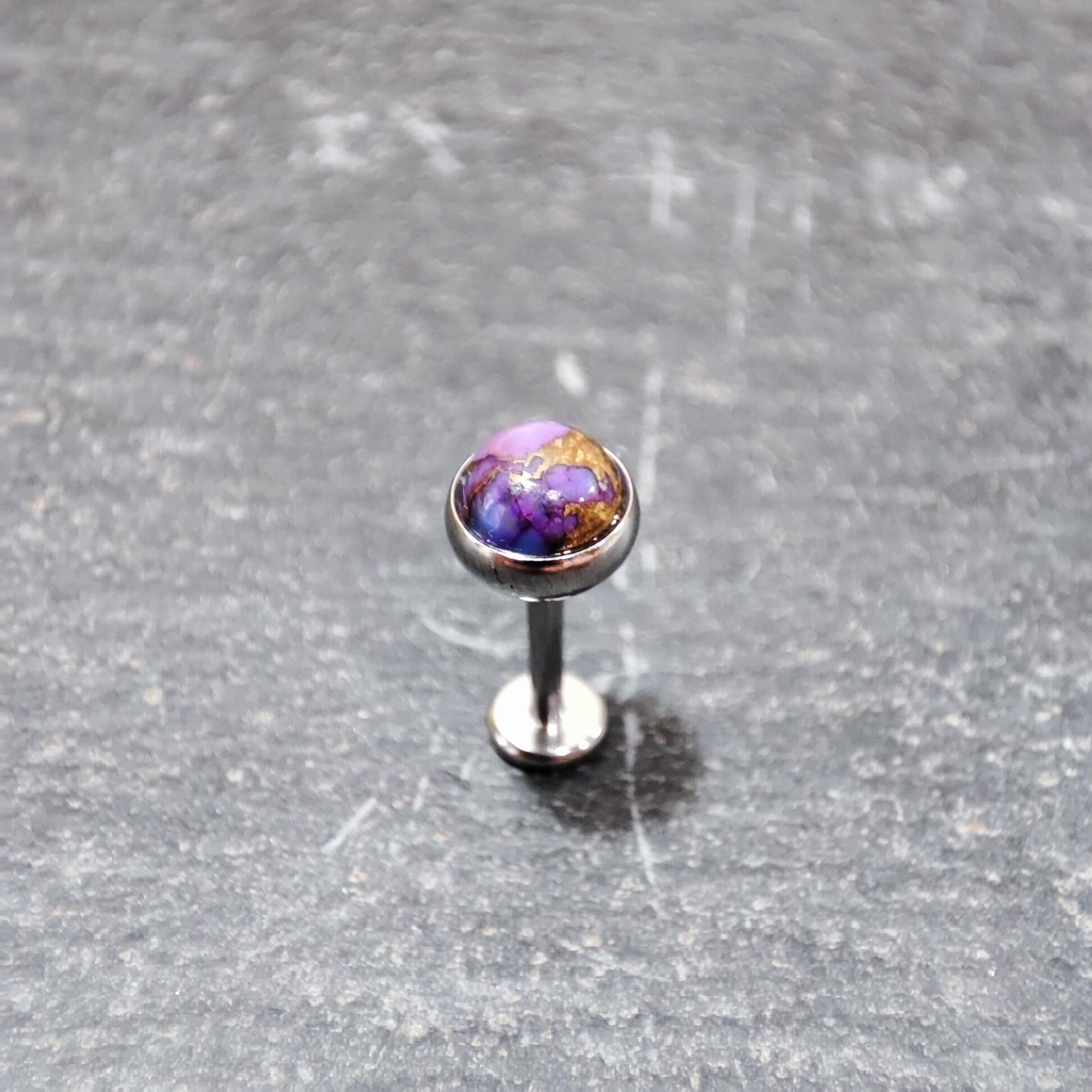 5mm Gem Labrets (316l Steel)