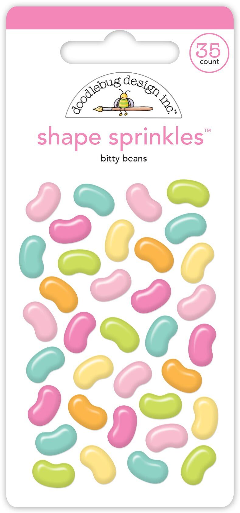 Doodlebug Shape Sprinkles - Bitty Beans