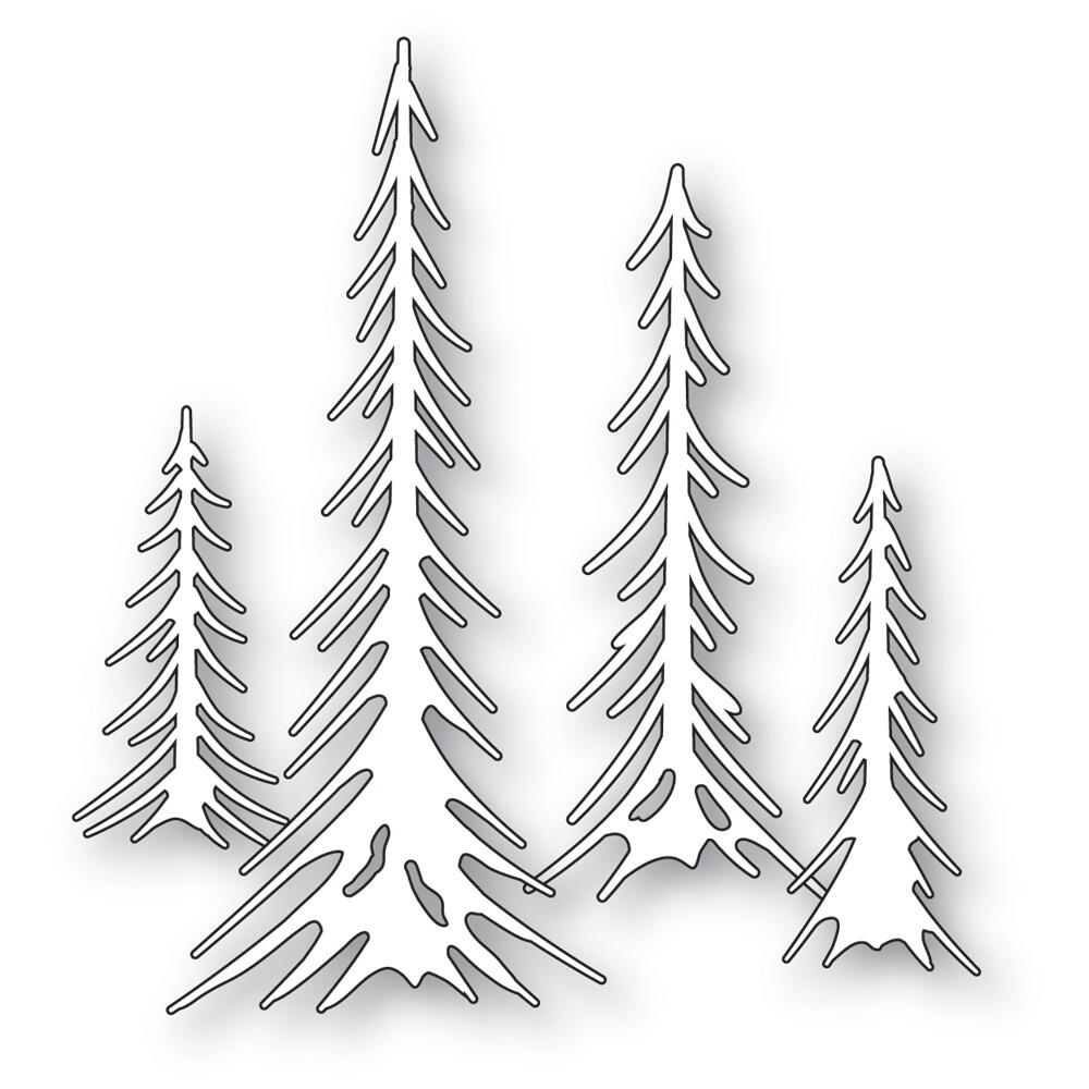Memory Box - 94796 Slender Pine Trees craft die