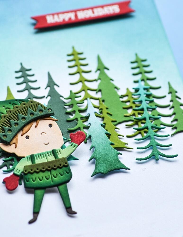 Poppystamps - 2661 Mini Forest Plants craft die