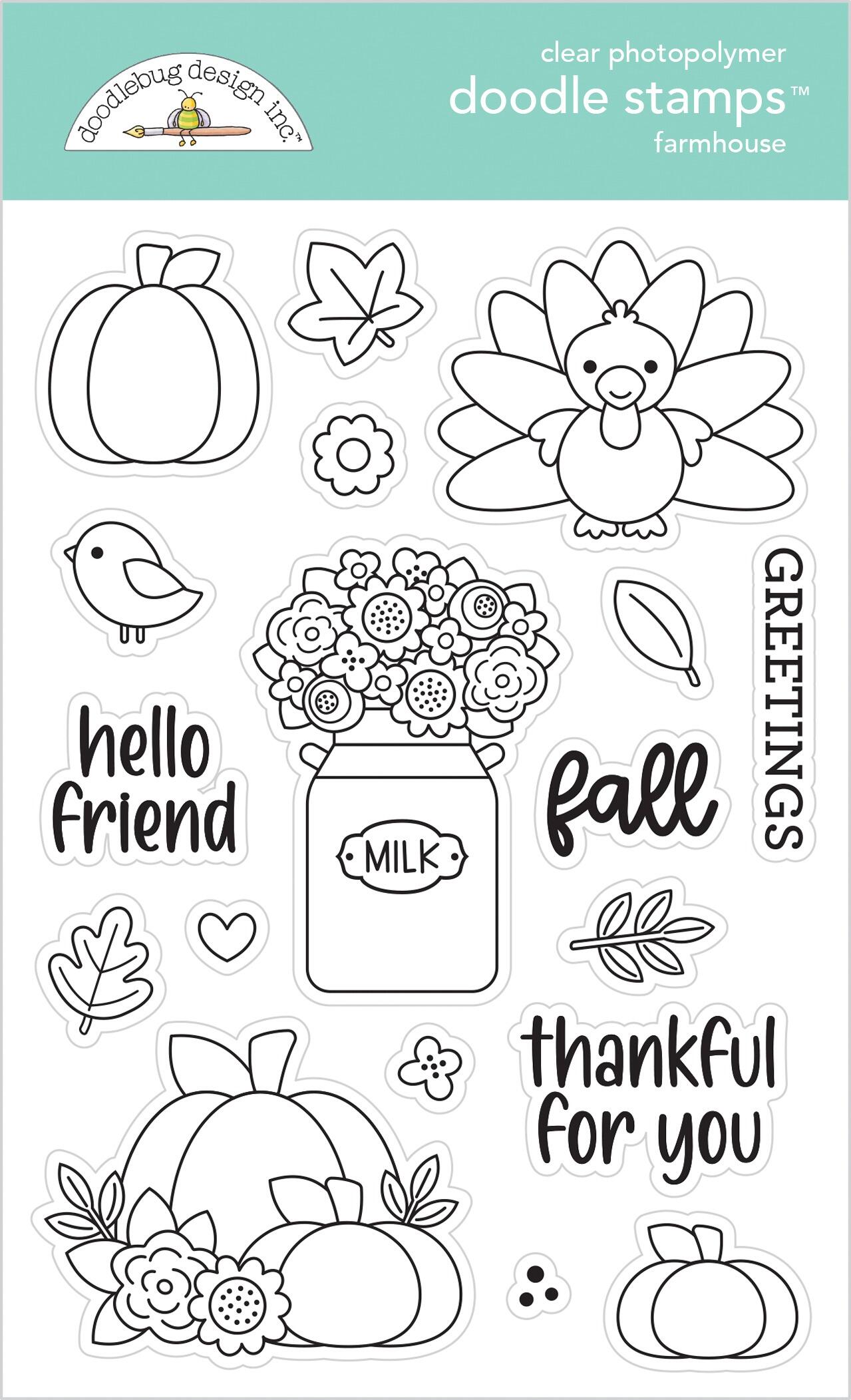 Doodlebug Doodle Stamps - Farmhouse stamp set