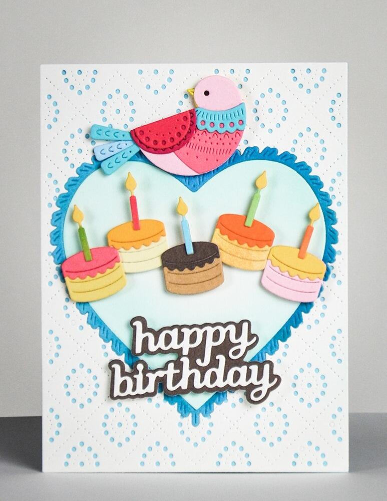 Poppystamps - 2777 Fringed Heart Frames craft die