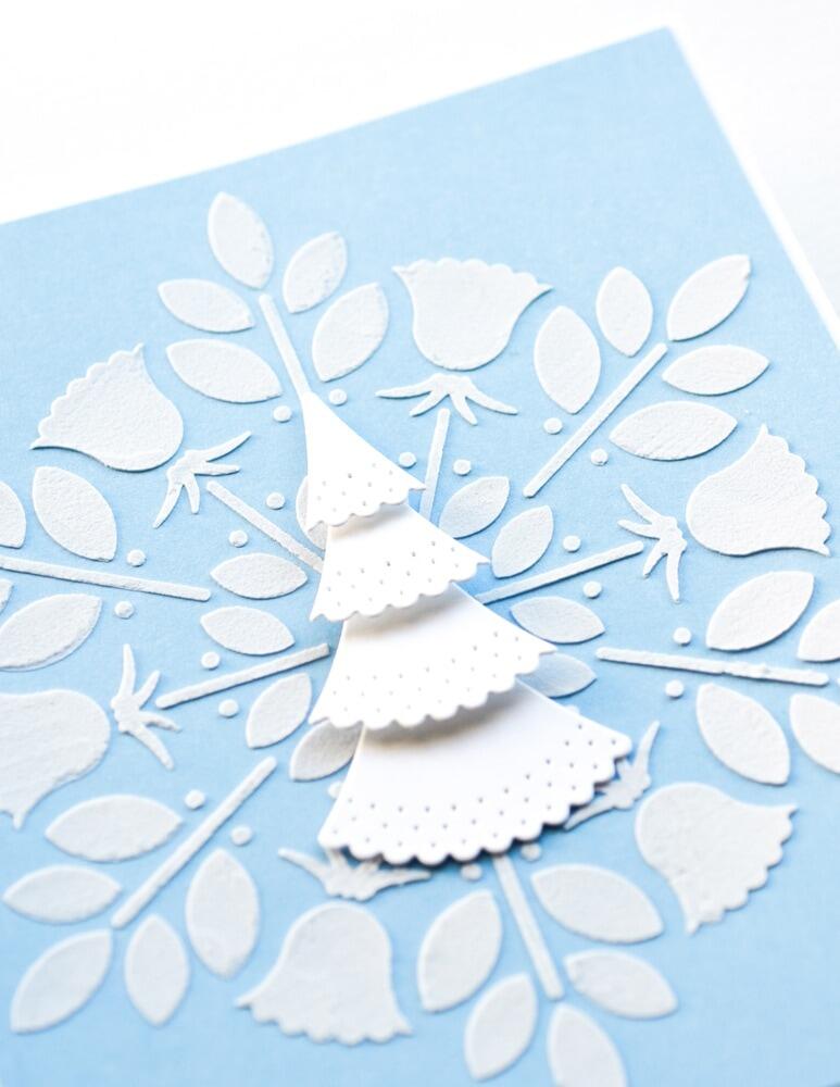 Poppystamps - 2629 Nordic Dimpled Tree Toppers craft die