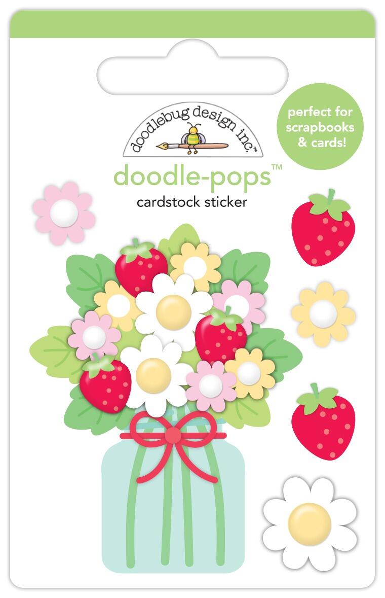 Doodlebug doodle-pops - Berry Bouquet
