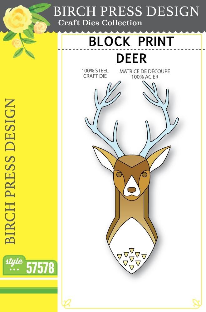 Birch Press Design - 57578 Block Print Deer craft die