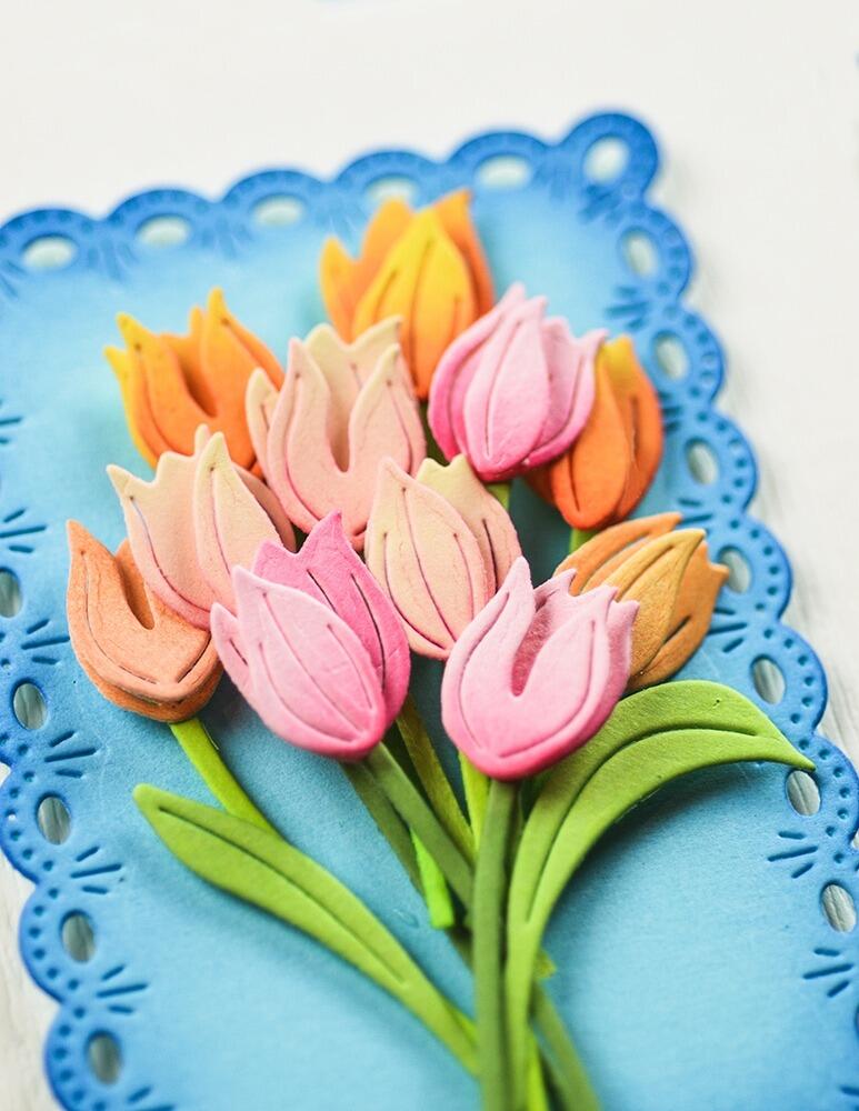 Memory Box - 94888 Flower Basket Bouquet craft die