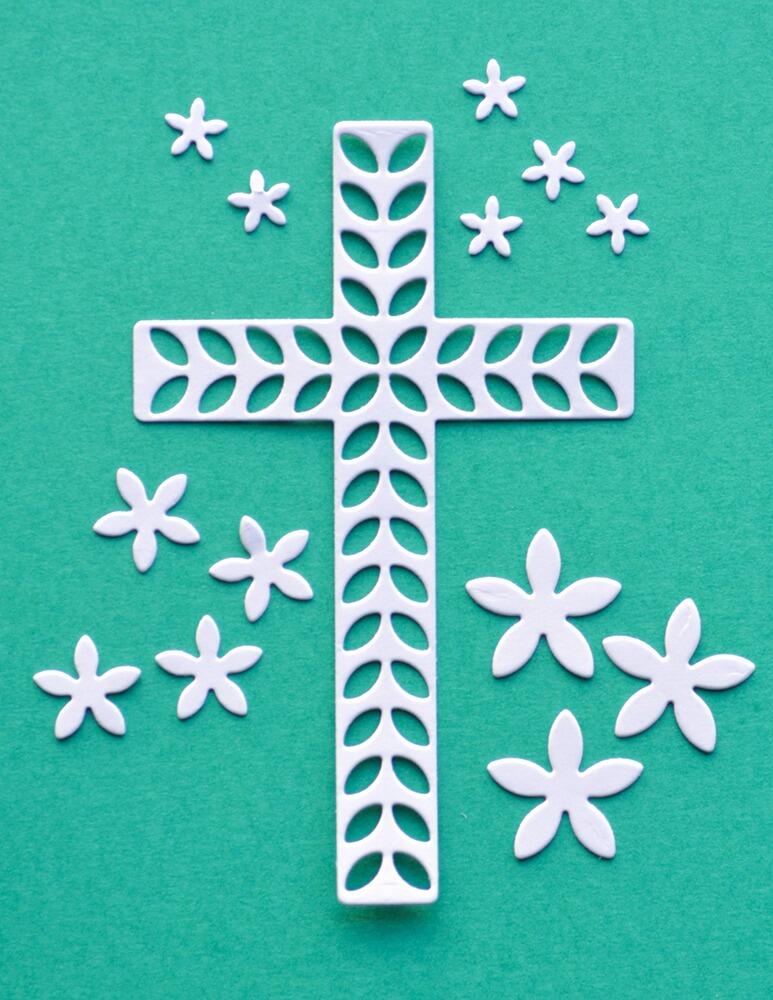 Birch Press Design - 57537 Floral Cross Layer Set craft die